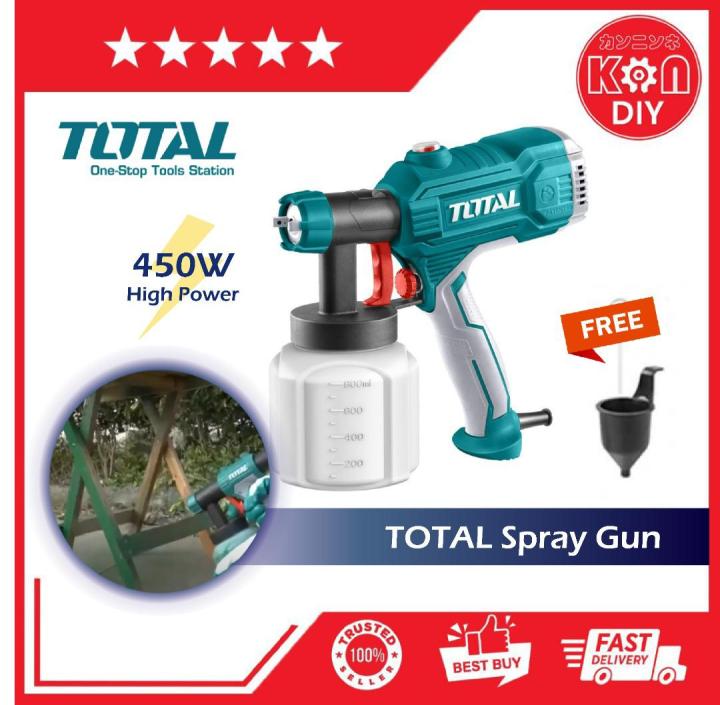 TOTAL TT3506 ELECTRIC SPRAY GUN | Total 450W Corded Spray Gun TT3506 ...