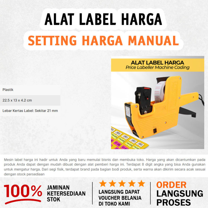 Alat Label Harga | Price Labeller Machine Coding | Lazada Indonesia