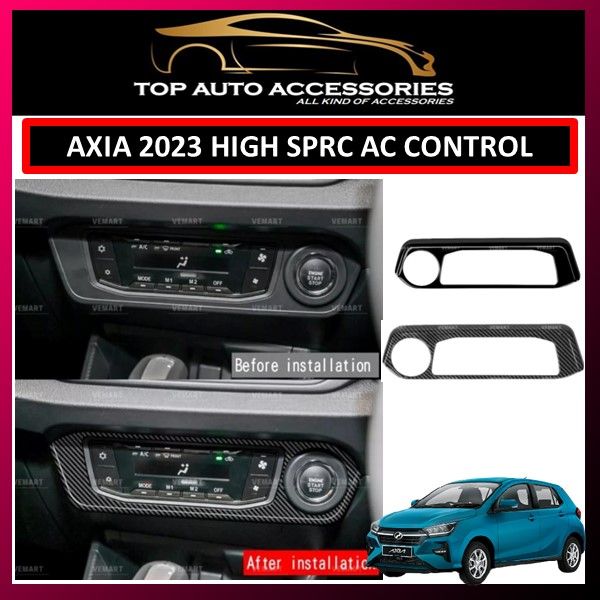 AXIA BARU NEW 2023-2024 AIRCOND CONTROL PANEL COVER CARBON FIBER ...