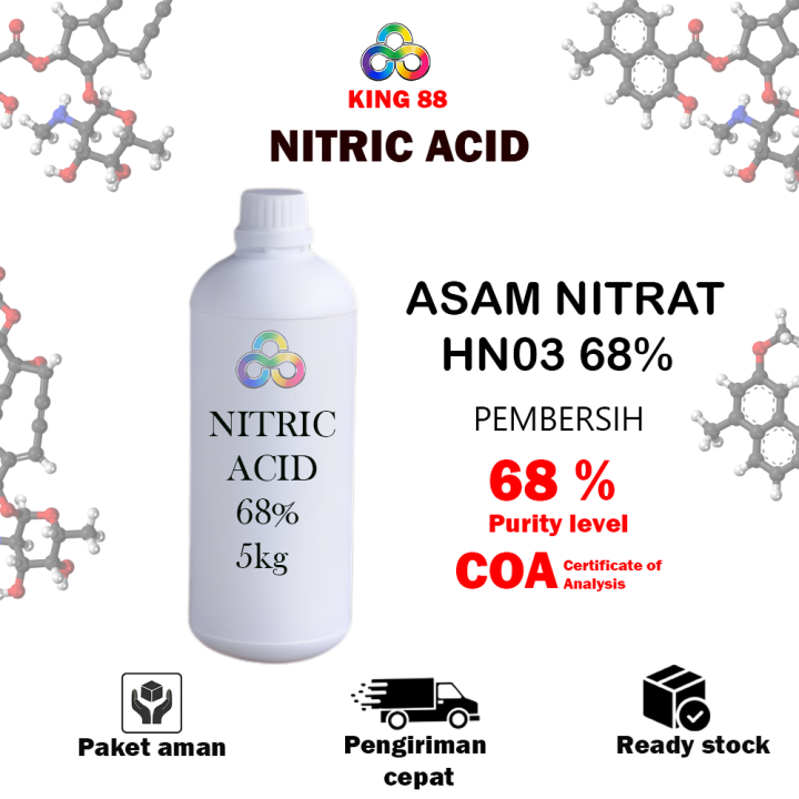 Nitric Acid 5kg / Asam Nitrat / Belgia 68% / HNO3 / Nitric Murah | Lazada Indonesia