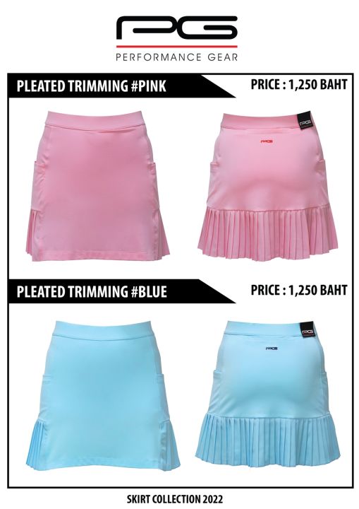 Performance GEAR Golf Apparel [PG] กระโปรงกอล์ฟ W PLEATED TRIMMING ...
