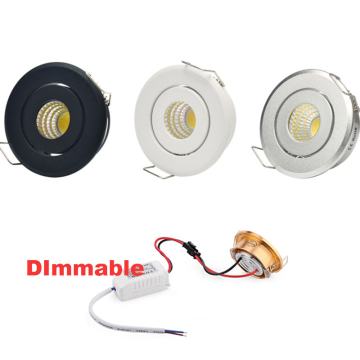 DImmable LED Slim Mini Downlight 40-45mm Hole Cabinet Spotlight Wine ...