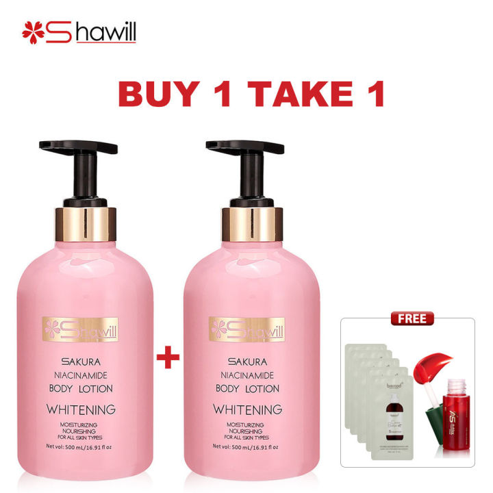 Shawill Sakura Niacinamide Body Lotion Cherry Extract Whitening Moisturizes S8004 | Lazada PH