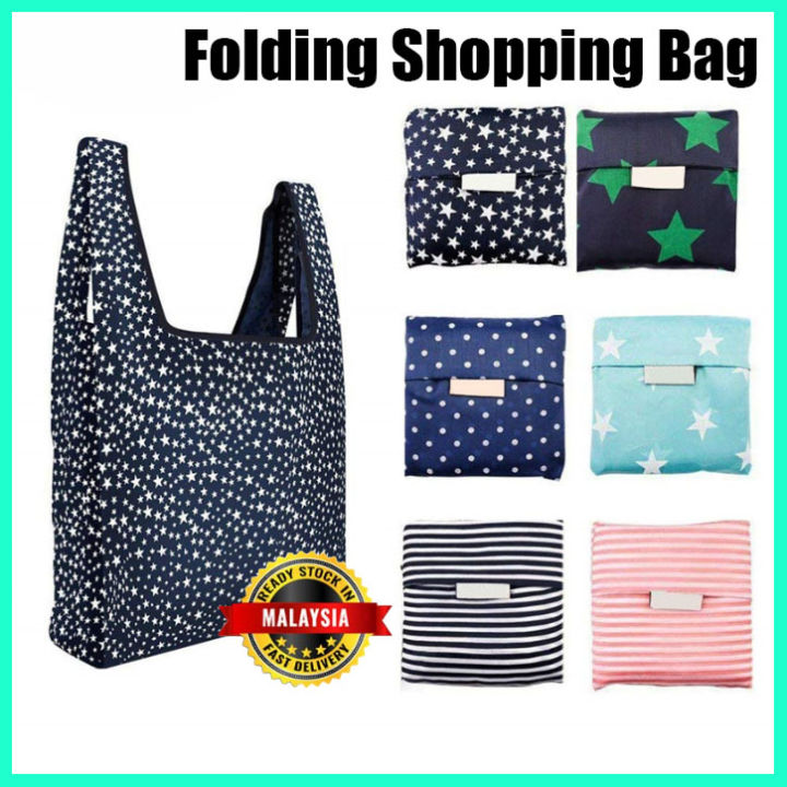 Folding Shopping Bag Eco Bag Simple Save Earth Travel Tote Pouch ...