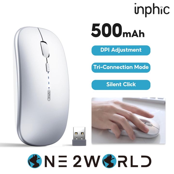 INPHIC M1PRO: Tri-Mode Mouse - Wireless 2.4G & Bluetooth 5.0/4.0 ...