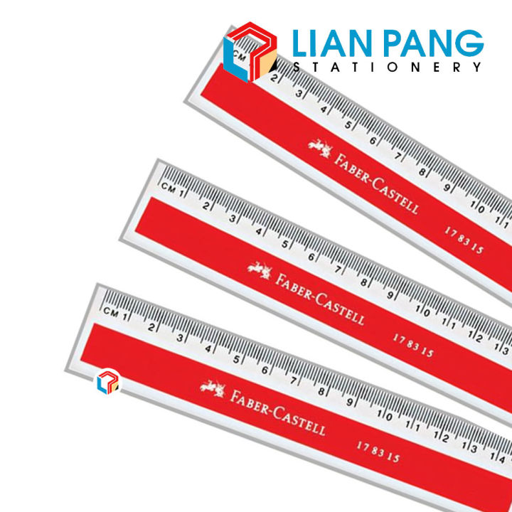 Faber-Castell Straight Plastic Ruler 15cm/30cm | Lazada