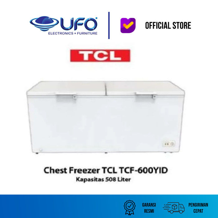 TCL Chest Freezer Super Freezing Pembeku 600 Liter TCF600YID | Lazada ...