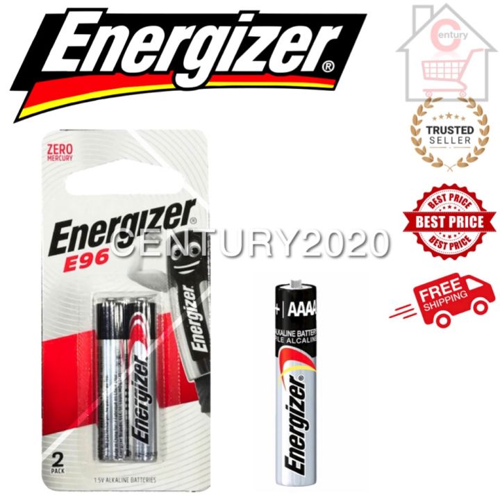 ENERGIZER Max Powerseal AAAA E96 Alkaline Battery 2pcs/pack NEW LOOK ...
