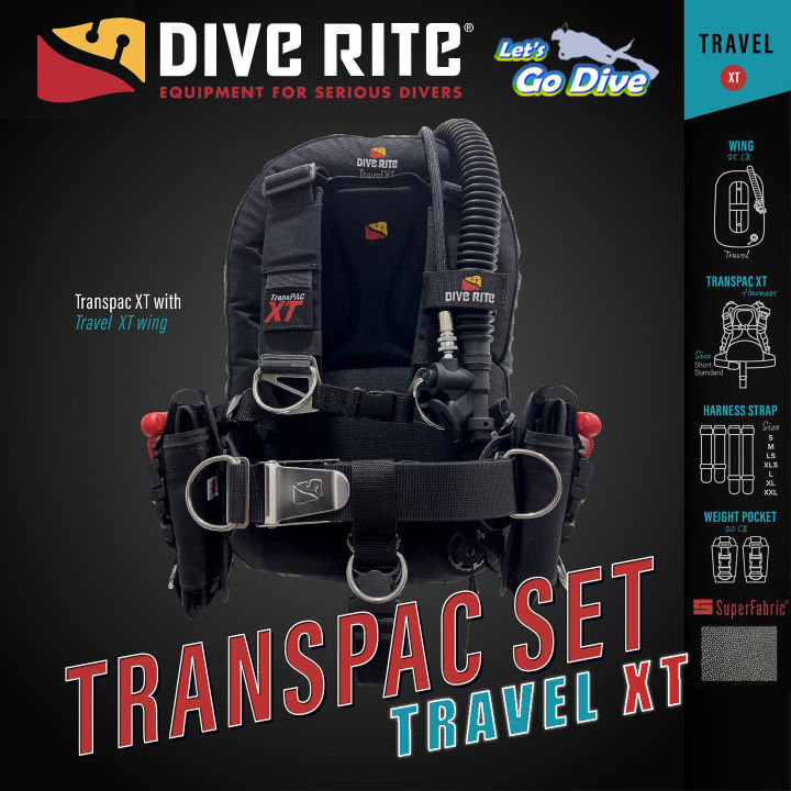 DIVE RITE 👉 TRANSPAC XT + TRAVEL Wing Set - BCD - อุปกรณ์ดำน้ำ SCUBA ...