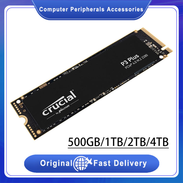 Crucial P3 PLUS 4TB 2TB 1TB 500GB Gen 3 & Gen 4 NVMe M.2 2280 3D NAND SSD PCIe Solid State Drive ...