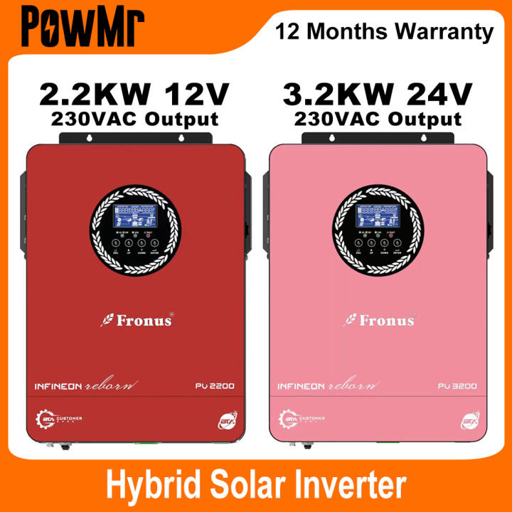 2025 Brand Authenticity PowMr Hybrid Solar Inverter 1800W 3000W 80A 120A MPPT Solar Charge ...