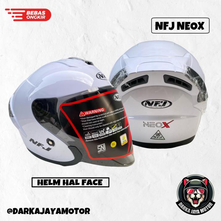 HELM NFJ NEOX HALF FACE SOLID / HELM HALF FACE STANDAR SNI NFJ NEO X ...