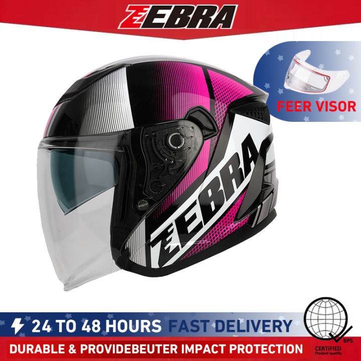 Motors Alliance ZEBRA H320 W/D Modular Helmet Used for Full Face and ...