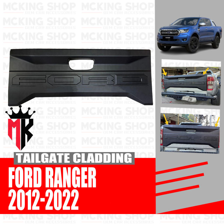 Ford Ranger 2012-2022 Rear Tailgate Cladding (Black) | Lazada PH