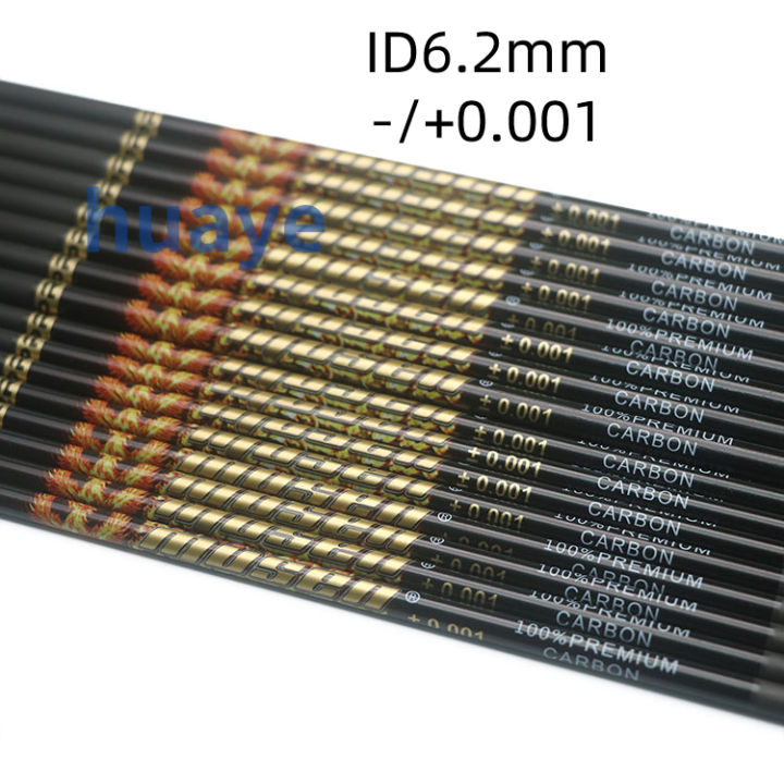 12PCS MUSEN Phoenix Elevation Straightness Pure Carbon Shaft ID6.2mm-/+0.001 DIY Arrow Shaft ...
