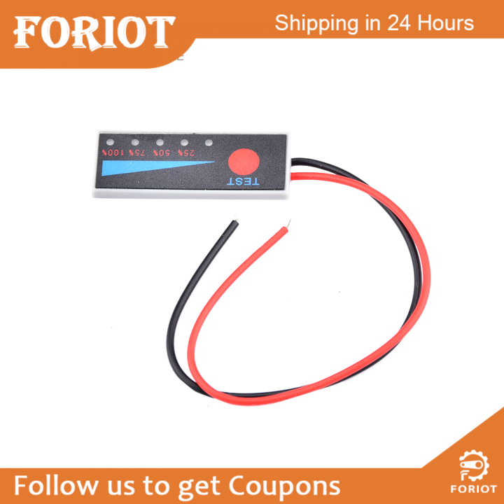 Foriot 2S 3.7V Li-ion Battery Power Level Indicator Module for Led ...