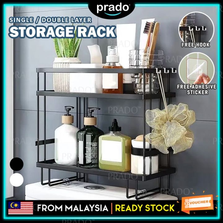 PRADO MALAYSIA Multifunction Bathroom Storage Rack Toiletries Rack ...