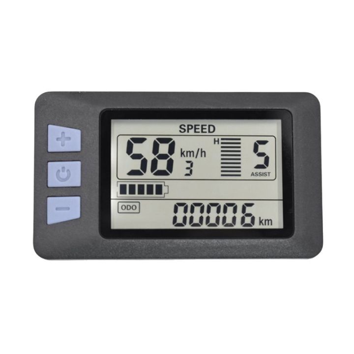 P3H LCD Display Meter Dashboard 24V 36V 48V 60V Electric Bike Meter ...