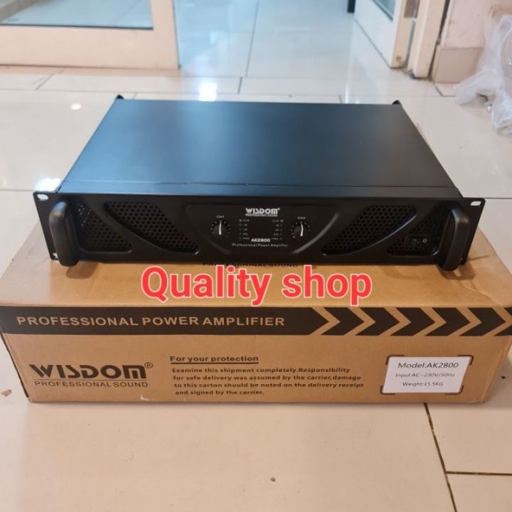 Power Wisdom AK2800 2-Channel Power Amplifier Wisdom Ak-2800 | Lazada Indonesia