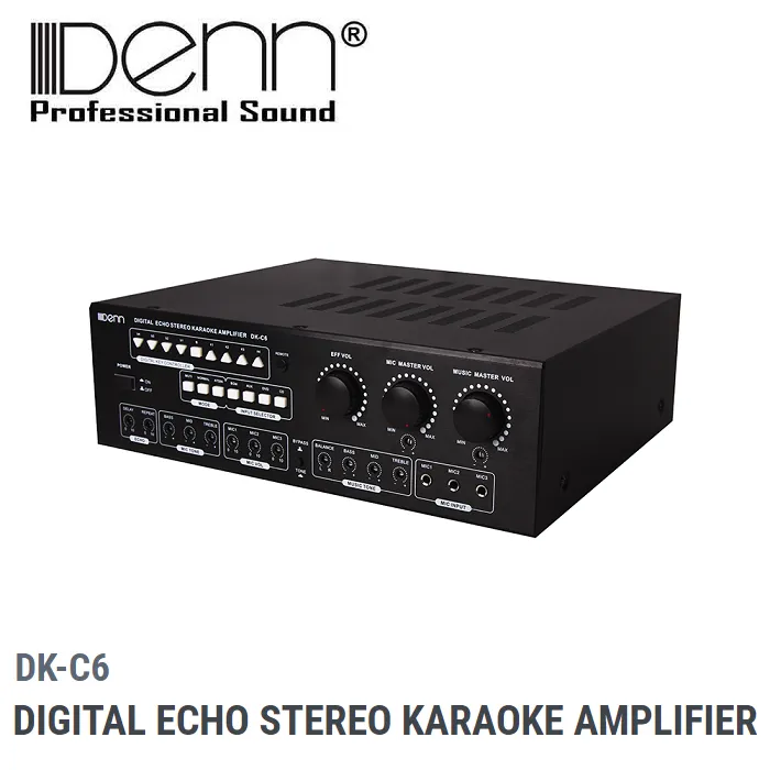 DENN DK-C6 Digital Echo Stereo Karaoke Amplifier | Lazada