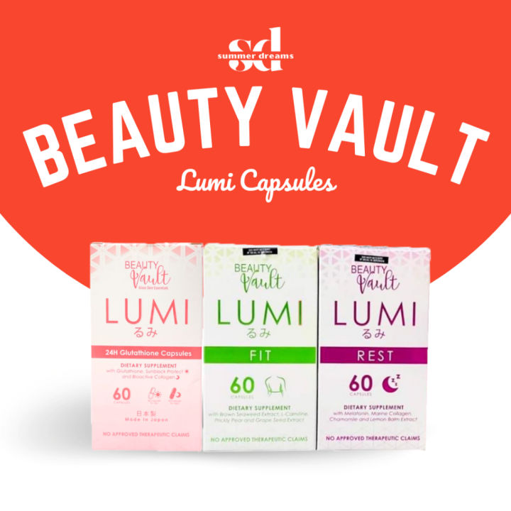 BEAUTY VAULT Lumi 24H Glutathione Capsules 60 capsules | Lazada PH
