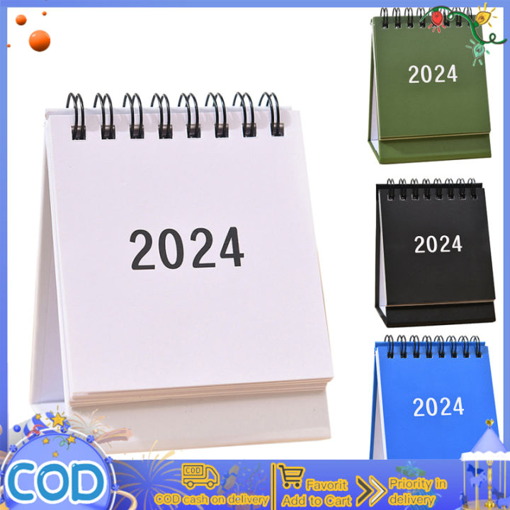2024 Desktop Calendar Stand Up Calendar Schedule Desk Calendar Table ...