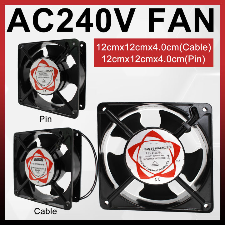 AC Axial Fan / Cooling Blower AC240V Ball Bearing 5 BLADES / EXHAUST FAN / COOLING FAN Heavy ...