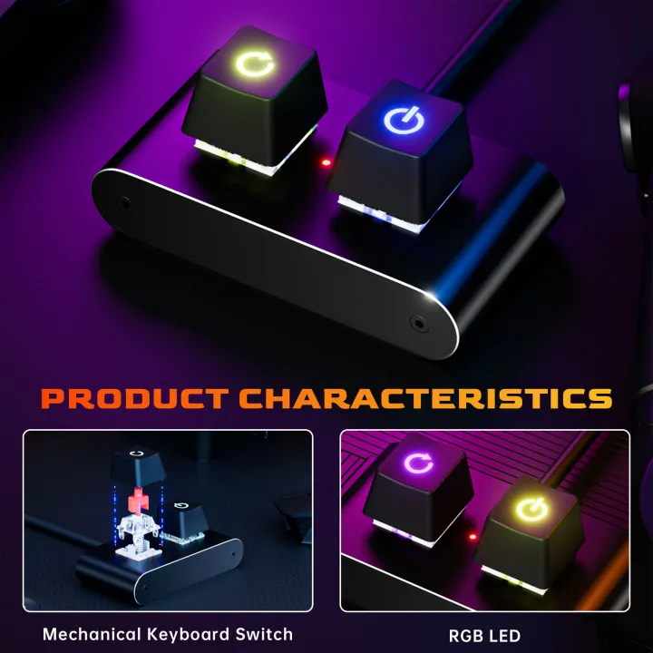 Diydeg PC Power Switch Desktop Switch Splitter PC External Power Supply ...