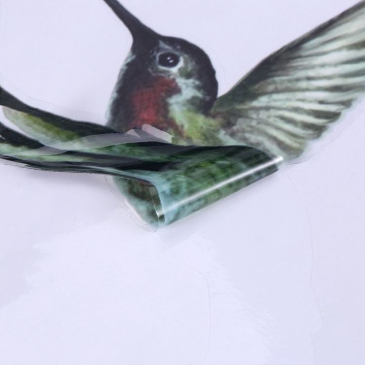 8 Large Beautiful Humming Bird Static Cling Window Stickers Hummingbird ...