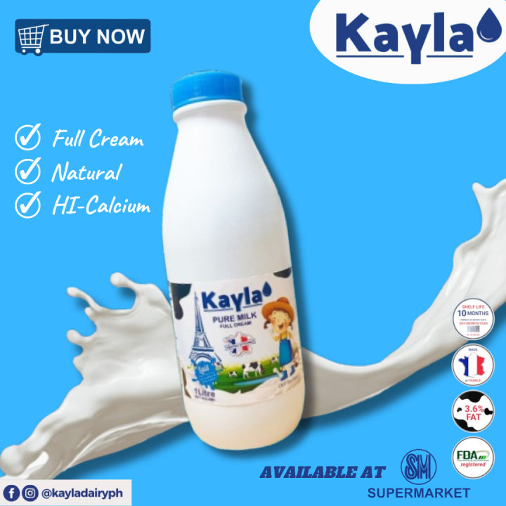 KAYLA UHT FULL CREAM MILK 1000ml | Lazada PH