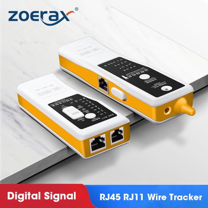 Zoerax Rj11 Rj45 Lan Network Cable Tester Cat5 Cat6 Telephone Wire Tracker Digital Signal