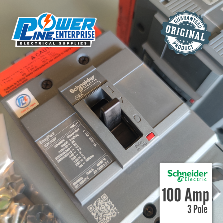 Schneider Circuit breaker EZC F 15A-100A - 3 poles | Lazada PH