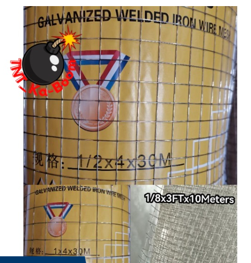 Welded Wire Mesh | 1/8", 1/2", 1"| 3 FT & 4 FT | 10 Meter, 24Meters ...