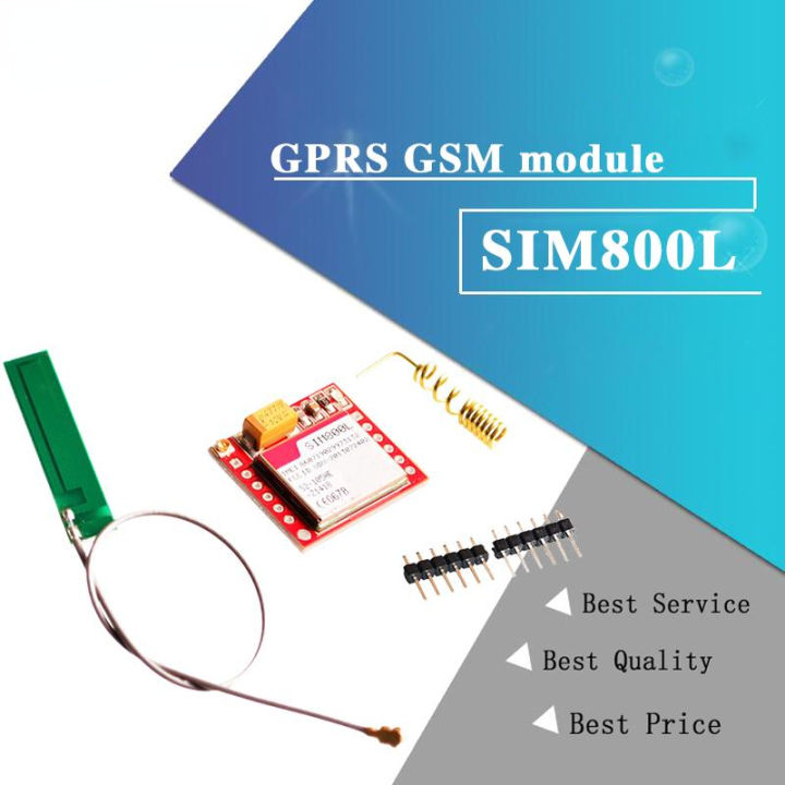 Sim800l Gprs Gsm Module Micro Sim Card Core Quad Band Ttl Serial Port Antenna Pcb Wireless Board 