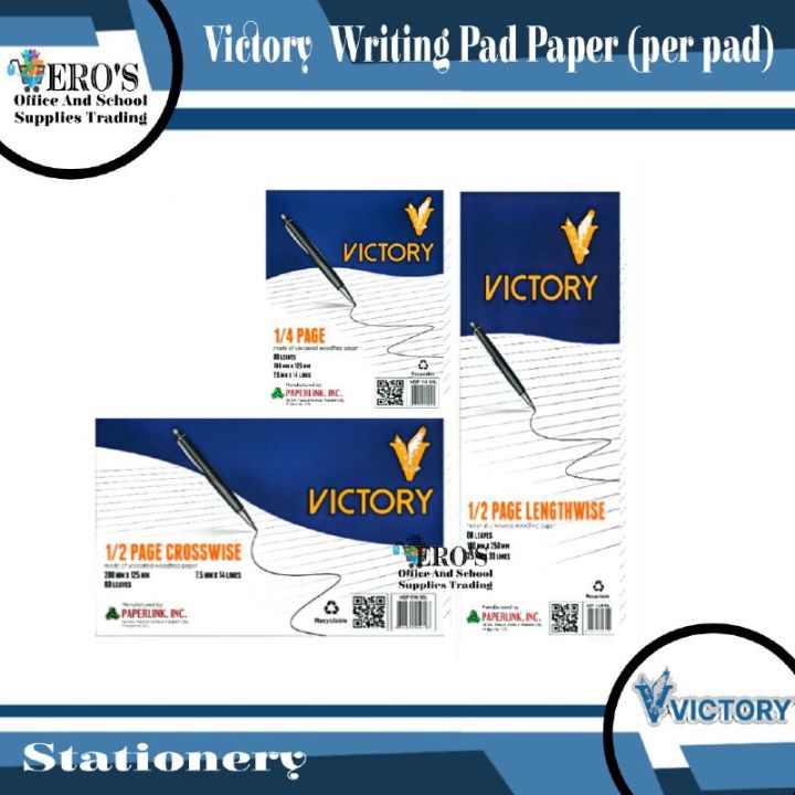 VICTORY Quiz Pad Paper (1 pad) | Lazada PH