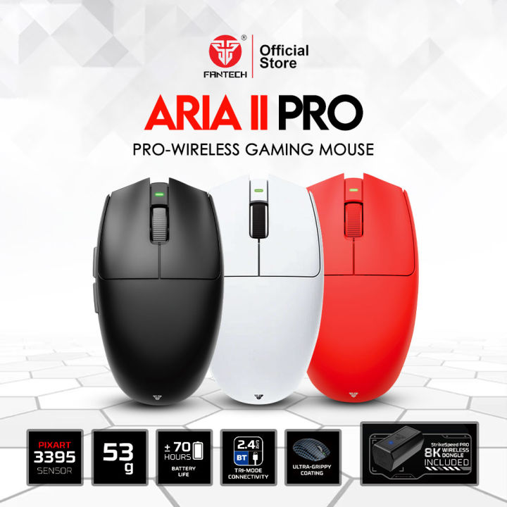 Fantech Aria II Pro XD7 v2 Wireless Gaming Mouse with 8k Polling Rate ...