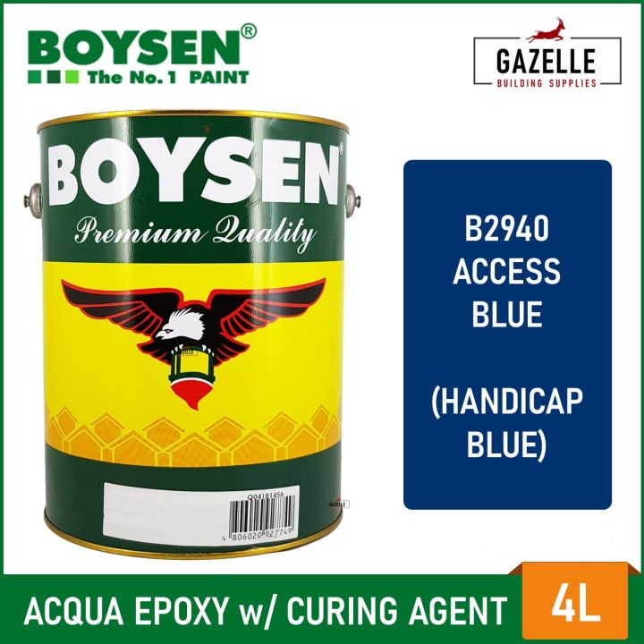Boysen Acqua Epoxy Access Blue B2940 - 4L w/ Curing Agent (Formerly ...