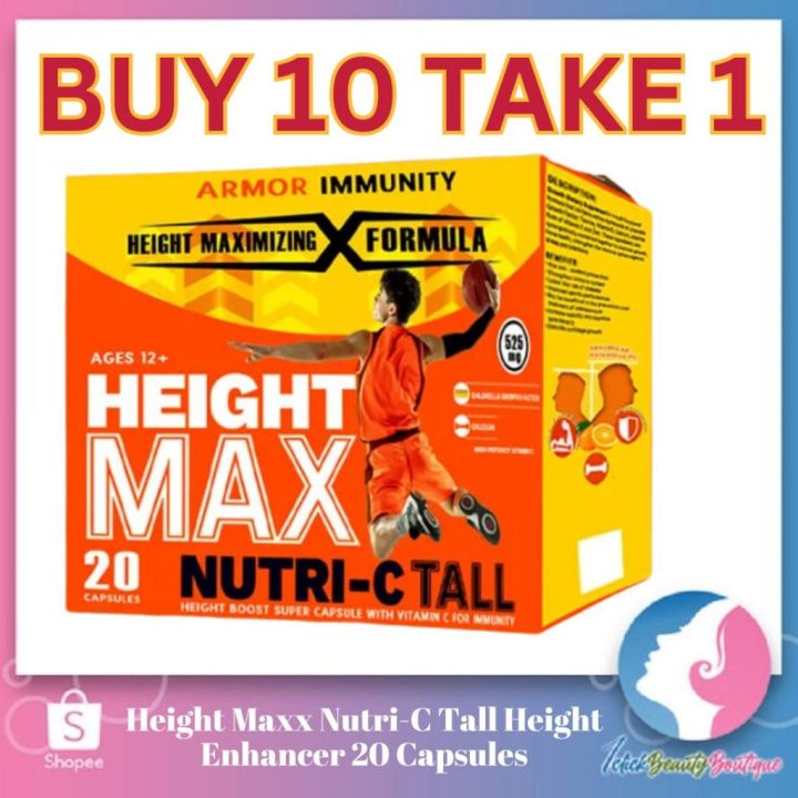 PROMO Height Maxx Nutri-C Tall Height Enhancer 20 Capsules per Box BUY ...