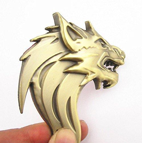 3D Metal Wolf Head Both Side Car/Bike Sticker Decals | Lazada PH