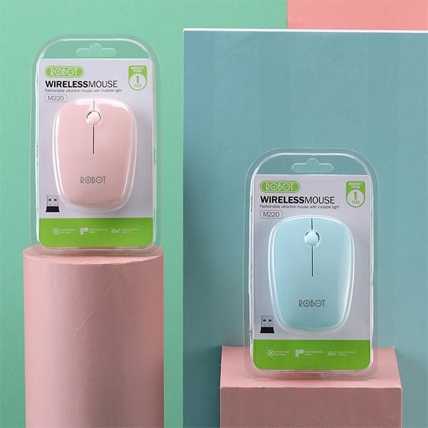Mouse Robot M220 Wireless 2.4G Optical USB Original Cute Design ...