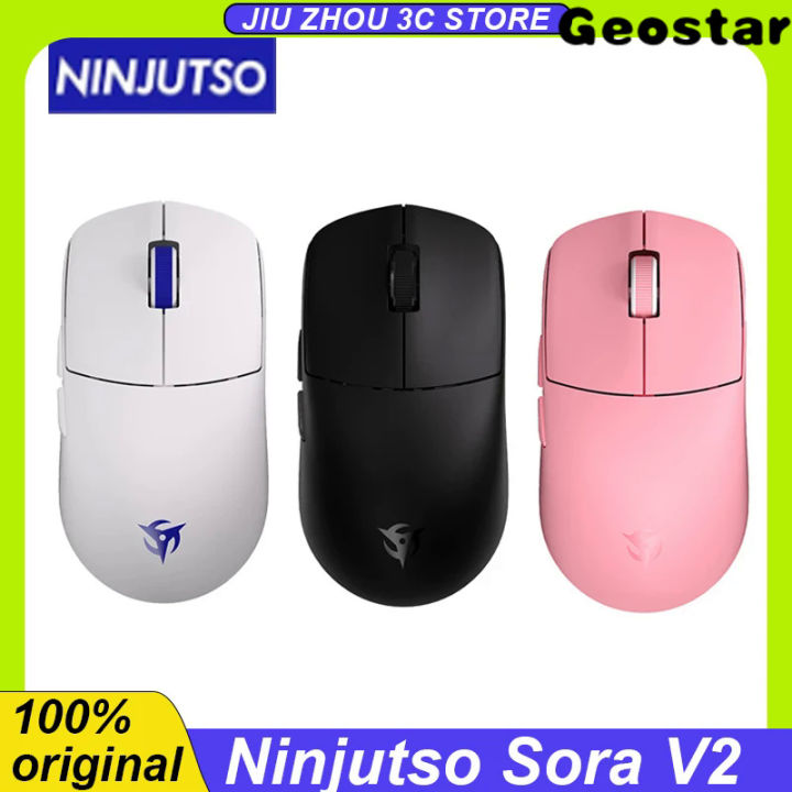[Hot] ninjutso Sora V2 Mouse paw3395 dual mode 2.4g wireless wired ...