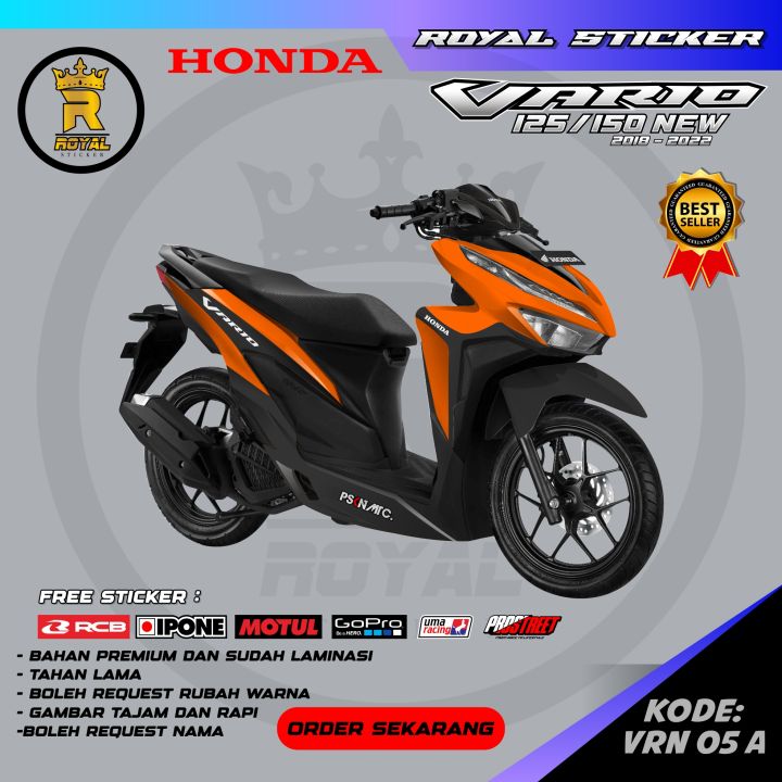 STIKER MOTOR VARIO FULL BODY 2018 TIPE 125 150 NEW DESAIN-STICKER DECAL ...