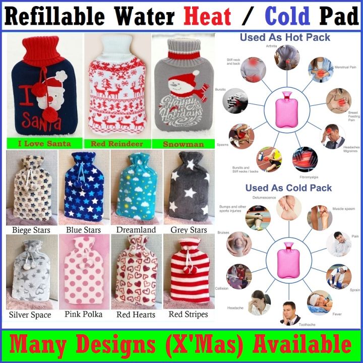 Refillable Reusable Water Heat Pack. Hot / Cold Therapy. Relieve Cramps ...