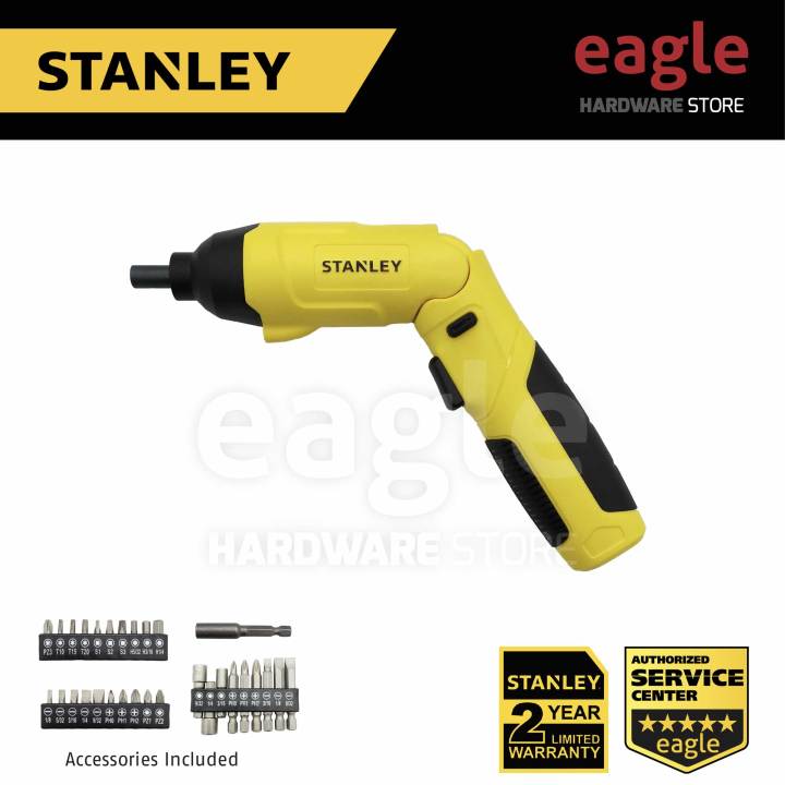 Stanley SCS4K 1 4 4V Lithium Screwdriver With 30pcs Accessories SCS4 Cordless Drill Driver With Led 2 Year Local Manufacturer Warranty Lazada Lazada