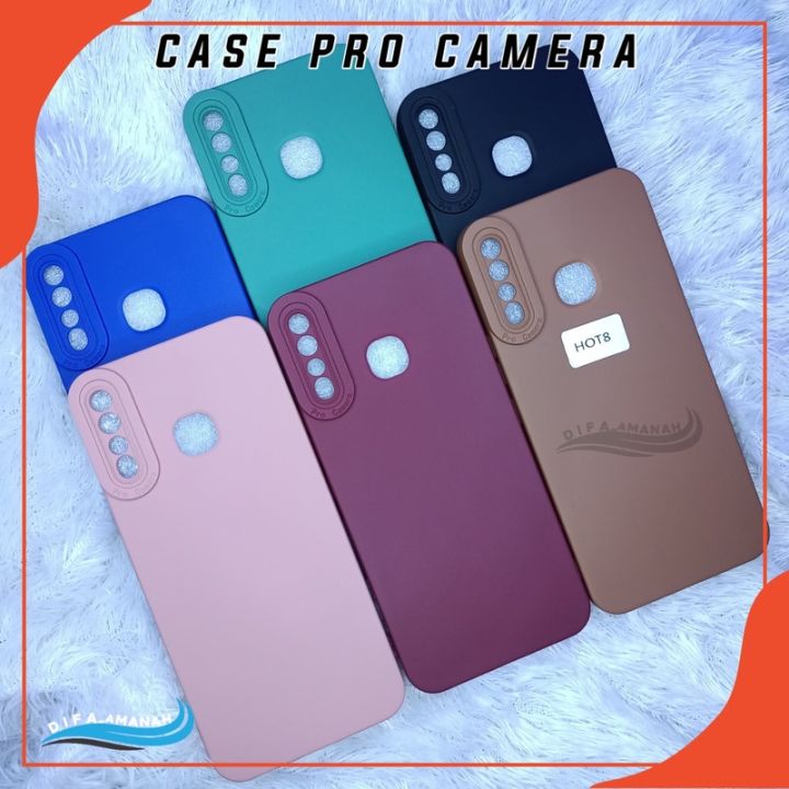 INFINIX HOT 8 Softcase case pro camera macaron bahan tebal di jammin ...