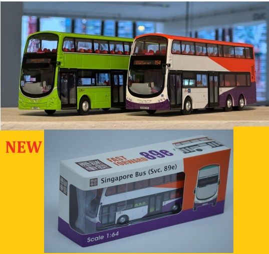 SG Seller: SG BC Bus Singapore Bus Model B9TL 1:64 Model Service 2 154 ...