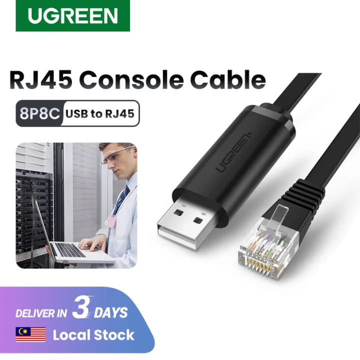 UGREEN USB A To RJ45 Console Converter Cable RS232 Serial Adapter Cisco Router USB RJ 45 8P8C ...