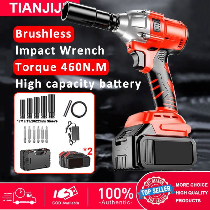[Special Offer] Impact Wrench Cordless Original, Cordless Impact Wrench Heavy Duty, Brushless ...