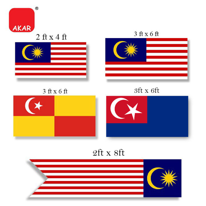 Jalur Gemilang Malaysia Flag Bendera Malaysia - 2x4, 2x8, 3x6 ft ...