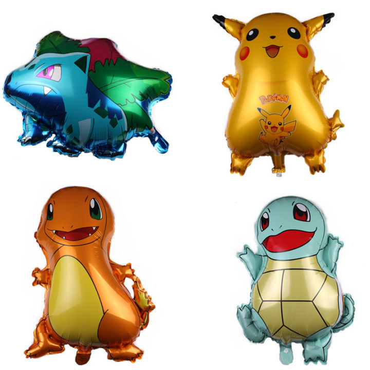 1Pcs Cartoon Pokemon Big Aluminum Foil Balloon Pikachu Inflatable ...